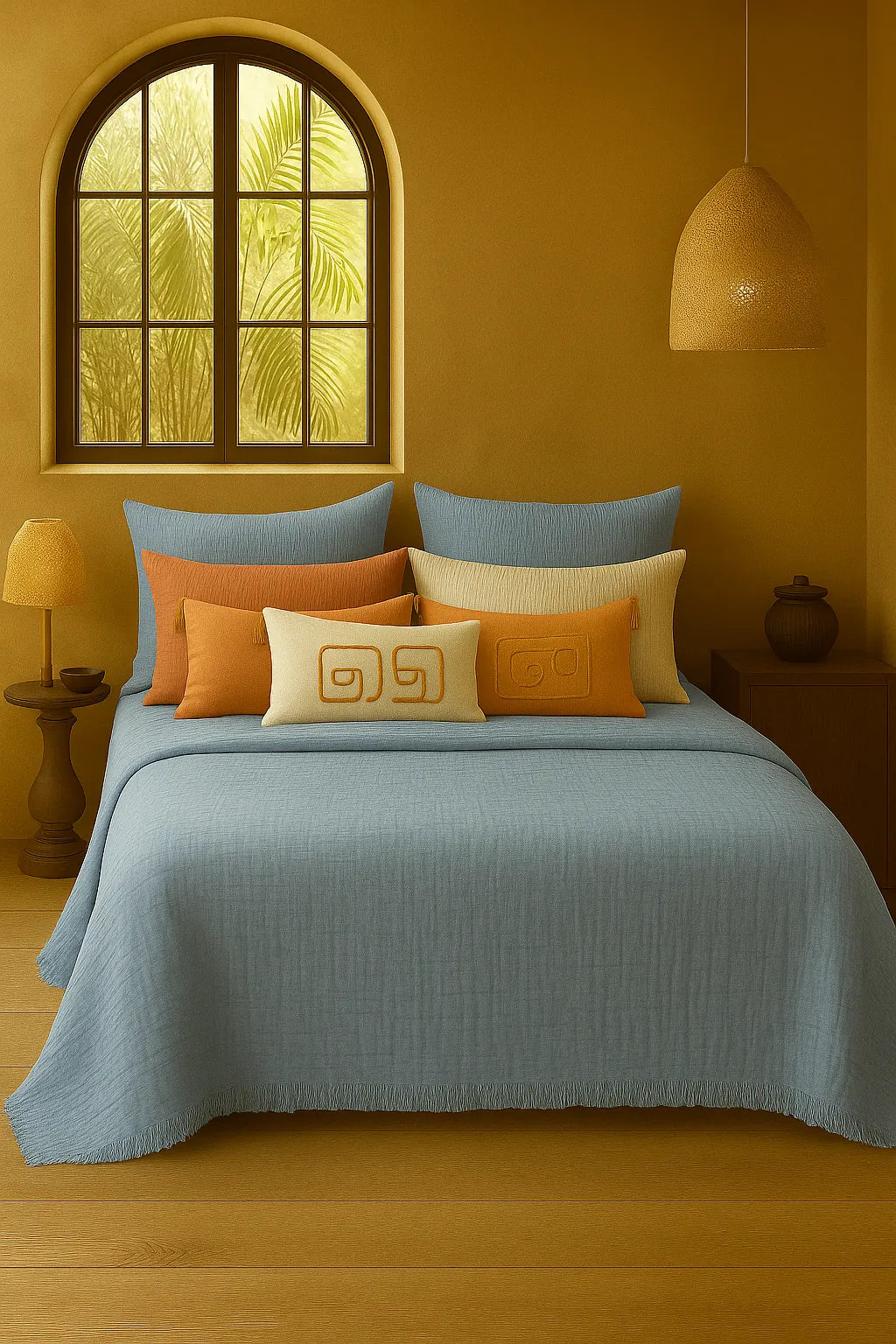 100% Muslin Cotton Sky Blue Blanket – Soft, Airy & Light Gauze ...